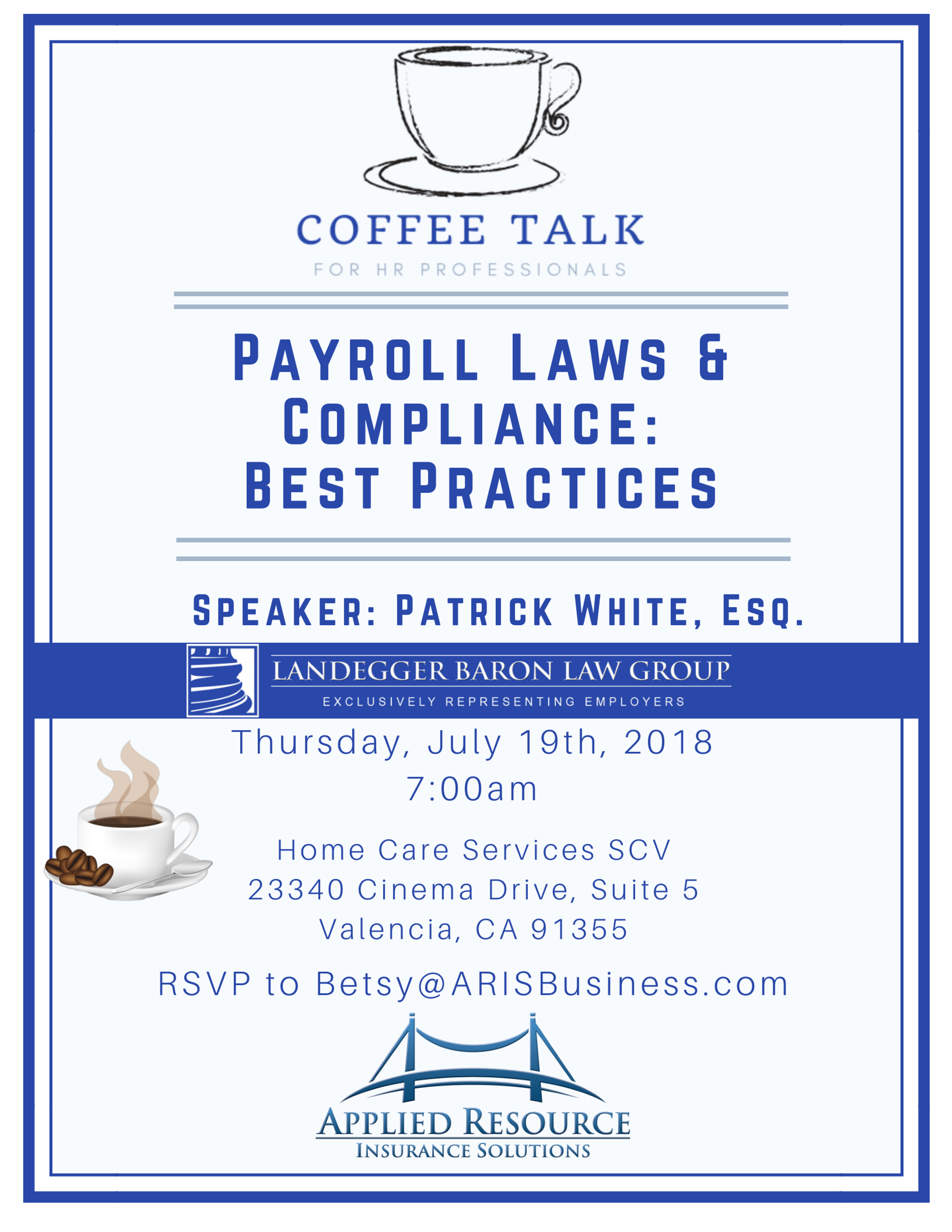 Coffee Talk For HR Professionals - ARIS Business